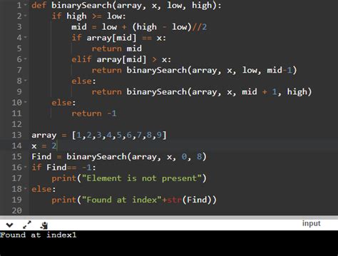 how to do binary search in python