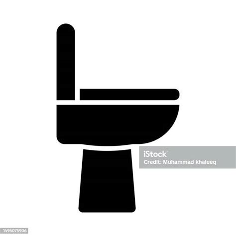 개인 및 상업적 사용을 위한 화장실 벡터 글리프 아이콘입니다 0명에 대한 스톡 벡터 아트 및 기타 이미지 0명 검은색 고체 Istock