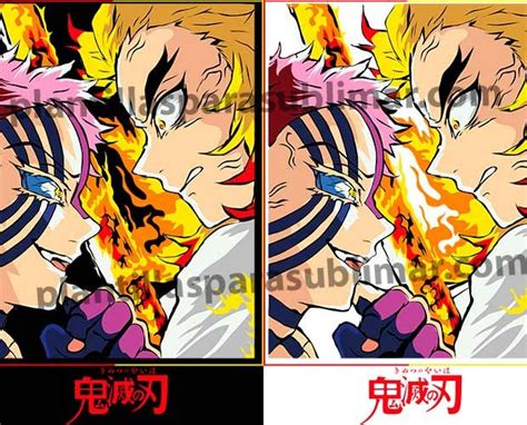 Akaza Vs Kyojuro Vector Anime PNG Anime Png Vector
