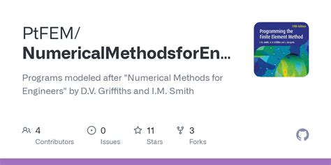 GitHub PtFEM NumericalMethodsforEngineers Jl Programs Modeled After