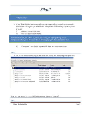 Automation Testing Using Sikuli PDF
