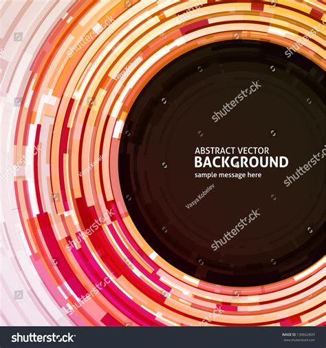 Abstract Technology Circles Digital Vector Background Stock Vector