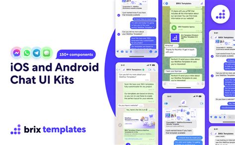 Mobile Chat Figma UI Kits BRIX Templates Figma