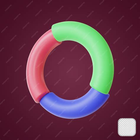 Premium Psd Doughnut Chart Graph Icon 3d Illustration