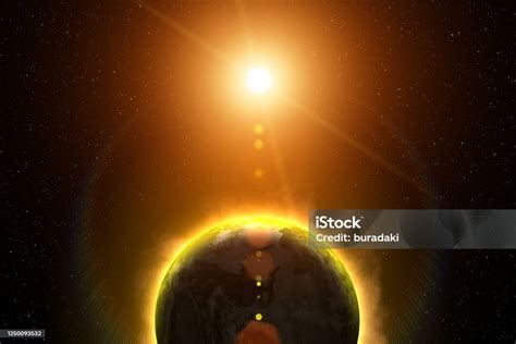 지구와 태양 지구 온난화 개념 Ozone Hole에 대한 스톡 사진 및 기타 이미지 Ozone Hole 행성 지구 개념