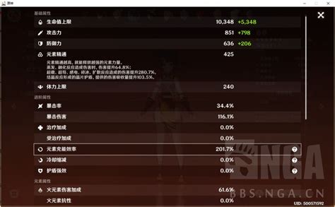 心得交流 香菱这个面板带西风好还是绿枪好 NGA玩家社区