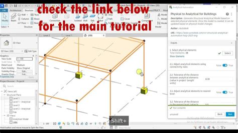 Revit Converting Physical Model To Analytical Model Youtubeqz7h50wppbm Youtube