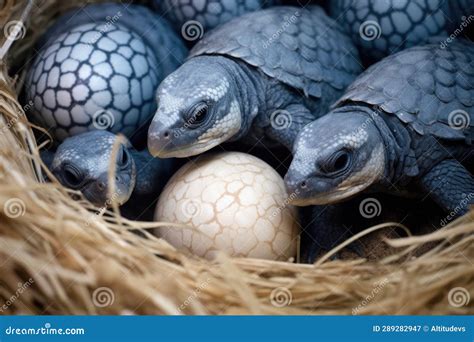 Close Up Of Leatherback Sea Turtle Eggs In Nest Stock Image Image Of