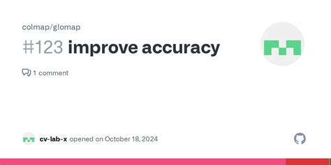 Improve Accuracy · Issue 123 · Colmapglomap · Github