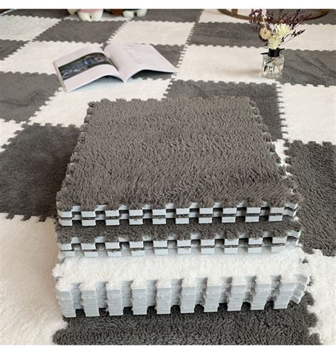 인기 16장 애견매트 트렌드 인테리어매트 벨벳퍼즐매트 냉기차단매트30x30cm 1셋 거실매트 조립매트 티몬
