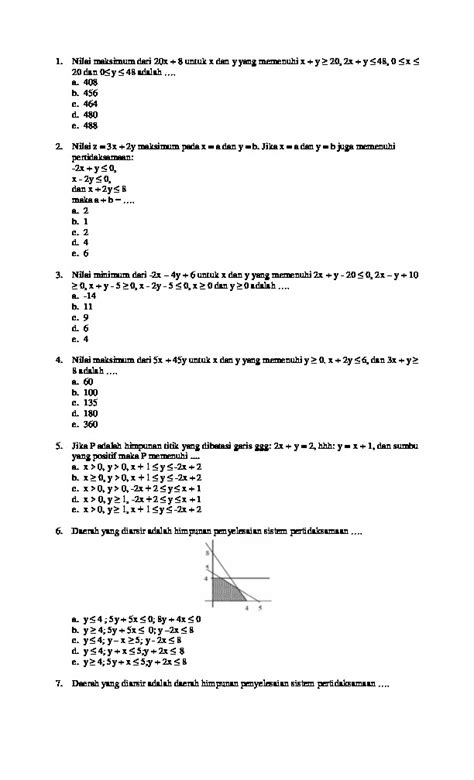 Soal Program Linear Pdfcoffeecom