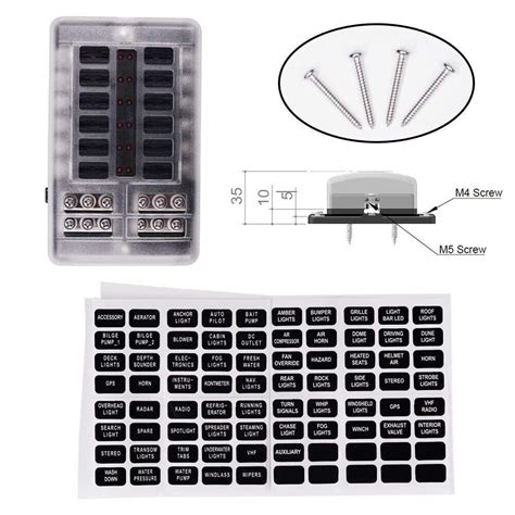 12way Blade Fuse Box Block And Auto Marine Grelly Uk