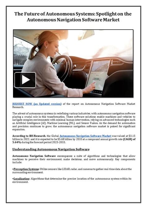 PPT Future Of Autonomous Systems Spotlight On The Autonomous Navigation Software Market