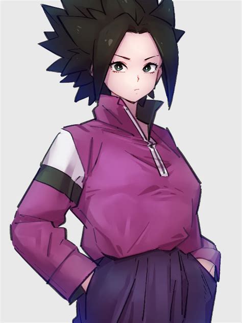 Safebooru 1girl Alternate Costume Black Eyes Black Hair Caulifla Closed Mouth Dragon Ball
