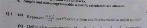 marks simple and non programmable scientific calculators are allowed q