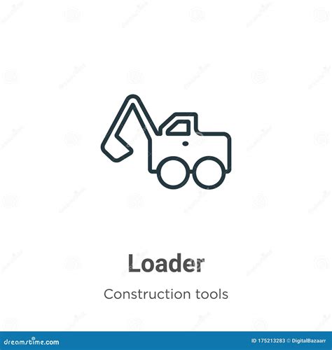 Loader Outline Vector Icon Thin Line Black Loader Icon Flat Vector Simple Element Illustration