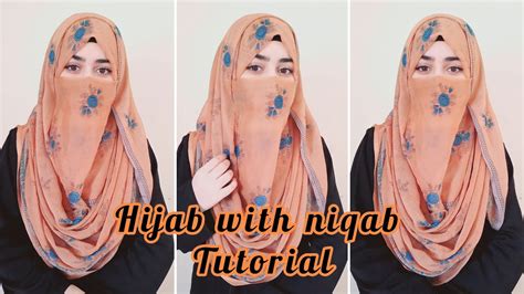 Hijab with Niqab Tutorial || Instant Hijab Style || Niqab Styles ...