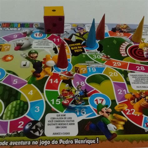 Jogo De Tabuleiro Super Mario Elo7 Produtos Especiais