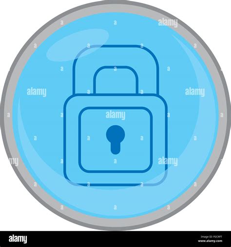 Security Padlock Protection Object Emblem Stock Vector Image And Art Alamy