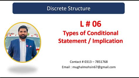 Types Of Conditional Statement Or Implication Discrete Structure Series L YouTube
