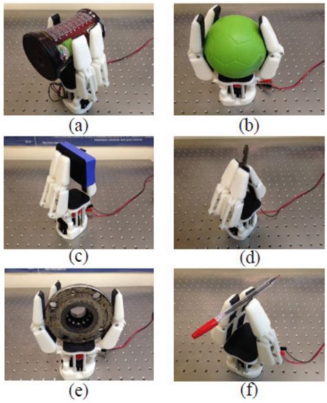 Grasping Of Different Objects By The 3d Printed Adaptive Gripper Download Scientific Diagram