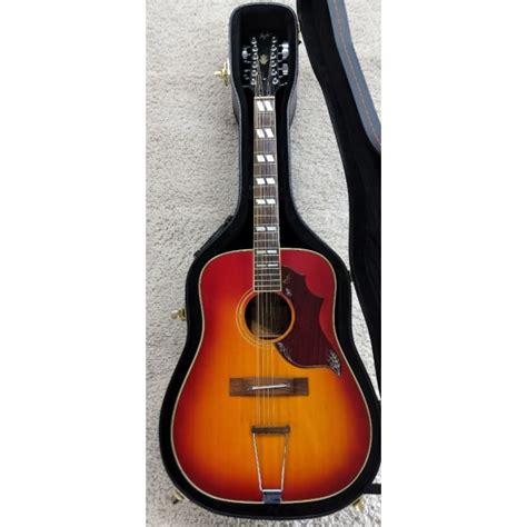 70s Lyle W 470 12 String Hummingbird Dreadnought Acoustic Guitar W Case Mij