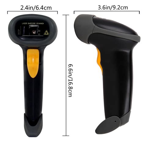 Galleon Barcode Scanner Symcode USB Wired Handheld Laser With Stand