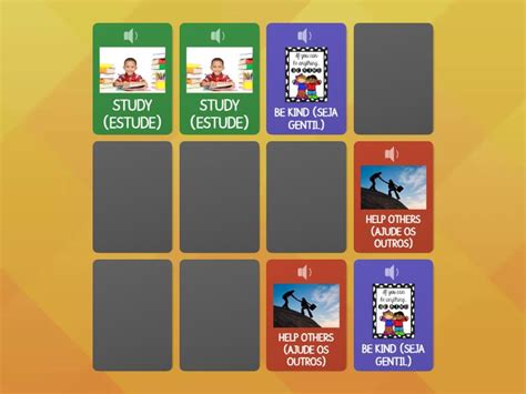 Classroom Rules Memory Game 1 Matching Pairs