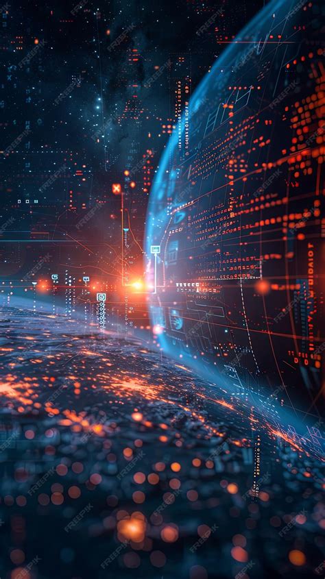 Premium Photo Image Of Computer Language Graphs Texts And Lens Flare