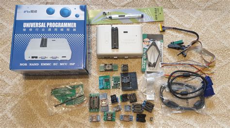 Programator Universal RT809H EMMC Nand FLASH 34 Adaptoare Cablu