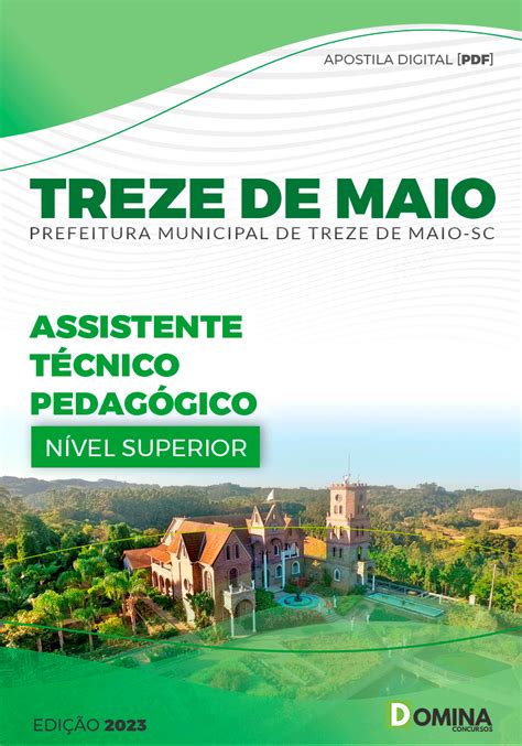 Apostila Pref Treze de Maio SC 2023 Assistente Téc Pedagógico Domina