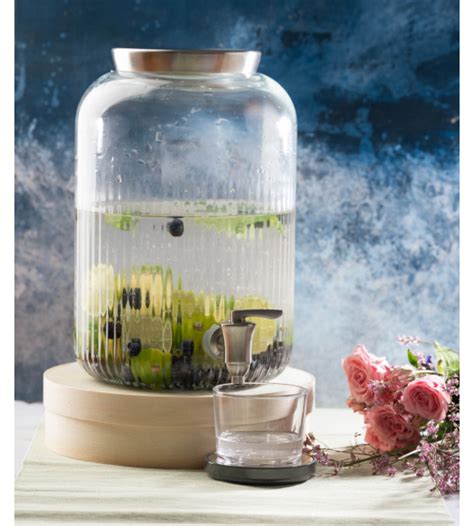 Glass Water Dispenser With Tap