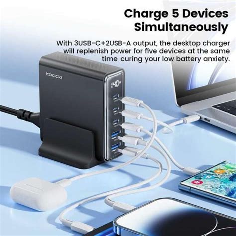 Promo Charger Station Fast Charging Multi Port Usb Type C Gan W Diskon Di Seller