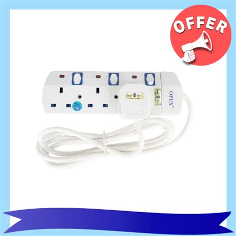 Electric Wire Extension Md Trailing Socket Neon Soket Elektrik 3G 5 Meter SIRIM APPROVED Lazada