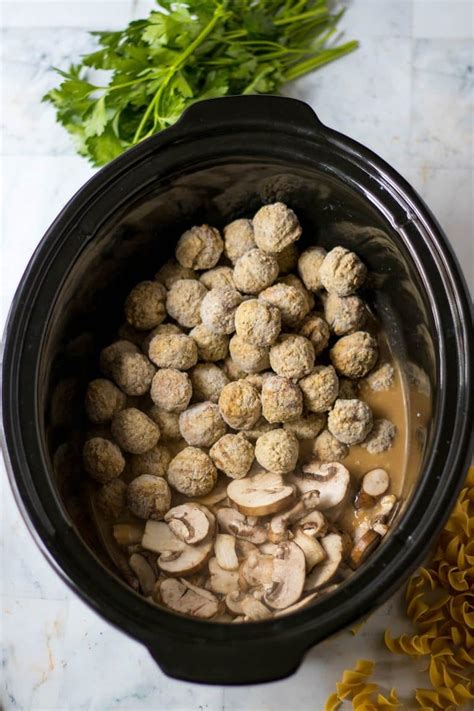 Crockpot Meatball Stroganoff Balancing Motherhood