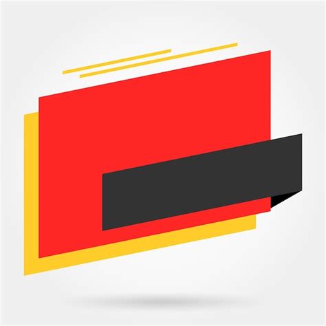 Plantilla de diseño rojo de banner de etiqueta de cinta Vector Premium