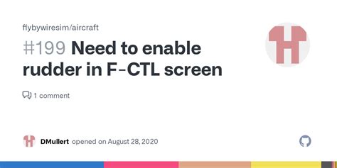 Need To Enable Rudder In F Ctl Screen · Issue 199 · Flybywiresim