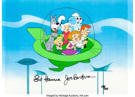 The Jetsons Hanna And Barbera Autographed Limited Edition Cel Lot