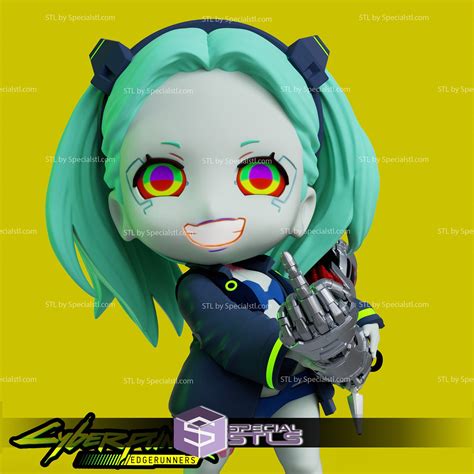 Chibi Rebecca V3 3d Printing Figurine Cyberpunk Stl Files Specialstl