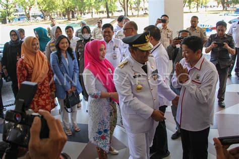 Penyambutan Bahtiar Baharuddin Sebagai Pj Gubernur Sulsel ANTARA Foto