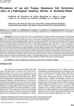 Prevalence Of Lip And Tongue Squamous Cell Carcinoma Scc At A Pathological Anatomy Service In