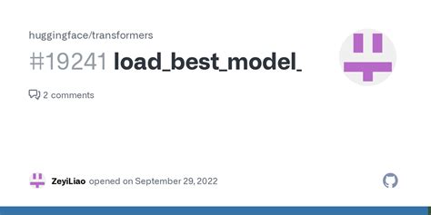 load best model at end · issue 19241 · huggingface transformers · github