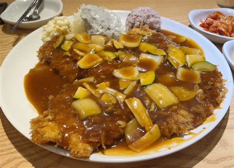 [뚱보아저씨 세교점] 수제 왕돈까스 물비빔면 맛집 솔직후기 네이버 블로그