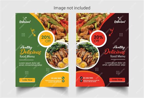 Premium Vector Restaurant Food Flyer Design Templates