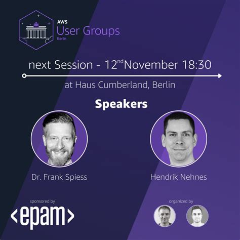 We Are Thrilled To Announce The November Session 📢 Hosted And Sponsored By Epam Systems We