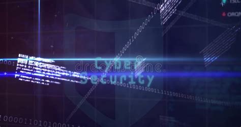 Image Of Binary Coding And Financial Data Processing Stock Image