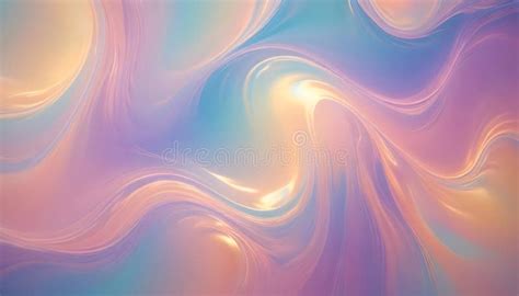 Abstract Image Of A Swirling Flowing Pattern Of Pink Blue And Yellow