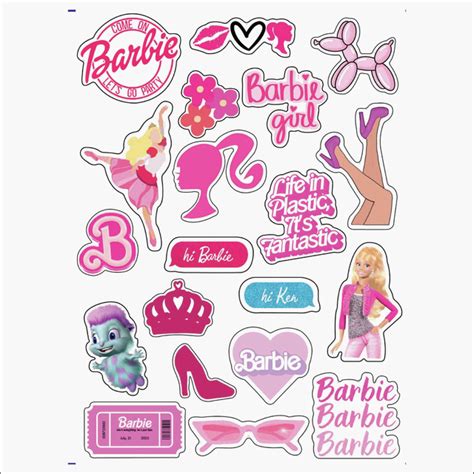 Stickers Waterproof Barbie Comprar En Kime Deco