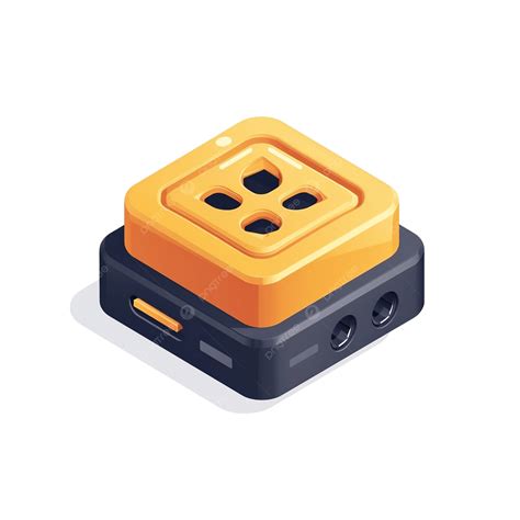 Power Socket Isometric Flat Color Isolated Socket Technology PNG Transparent Image And