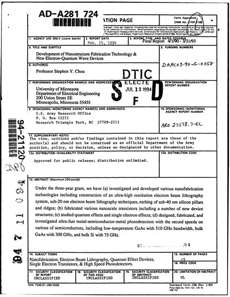 Pdf Development Of Nanostructure Fabrication Technology And New Electron Quantum Wave Devices